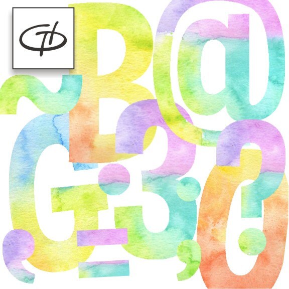 Pastel Watercolor Alphabet Set: Digital High Quality Capital and Small ...