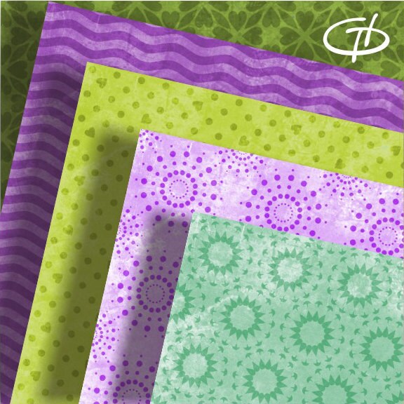 Spring Colors Digital Paper Set1: High Quality Printable Paper Set ...