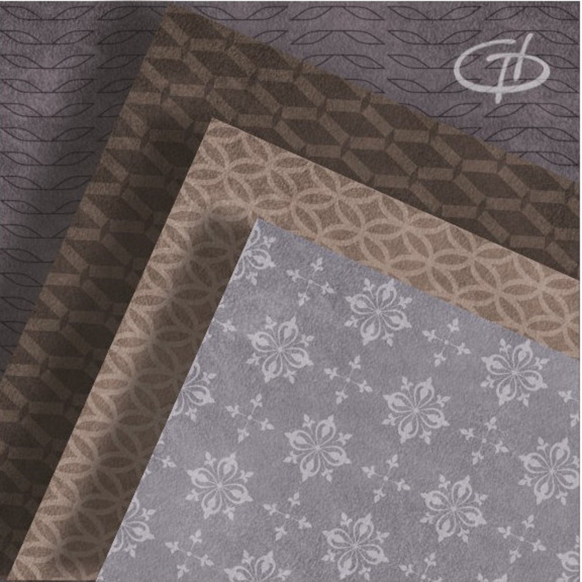 Suede Digital Paper Set: High Quality Printable Paper Set, Suede ...