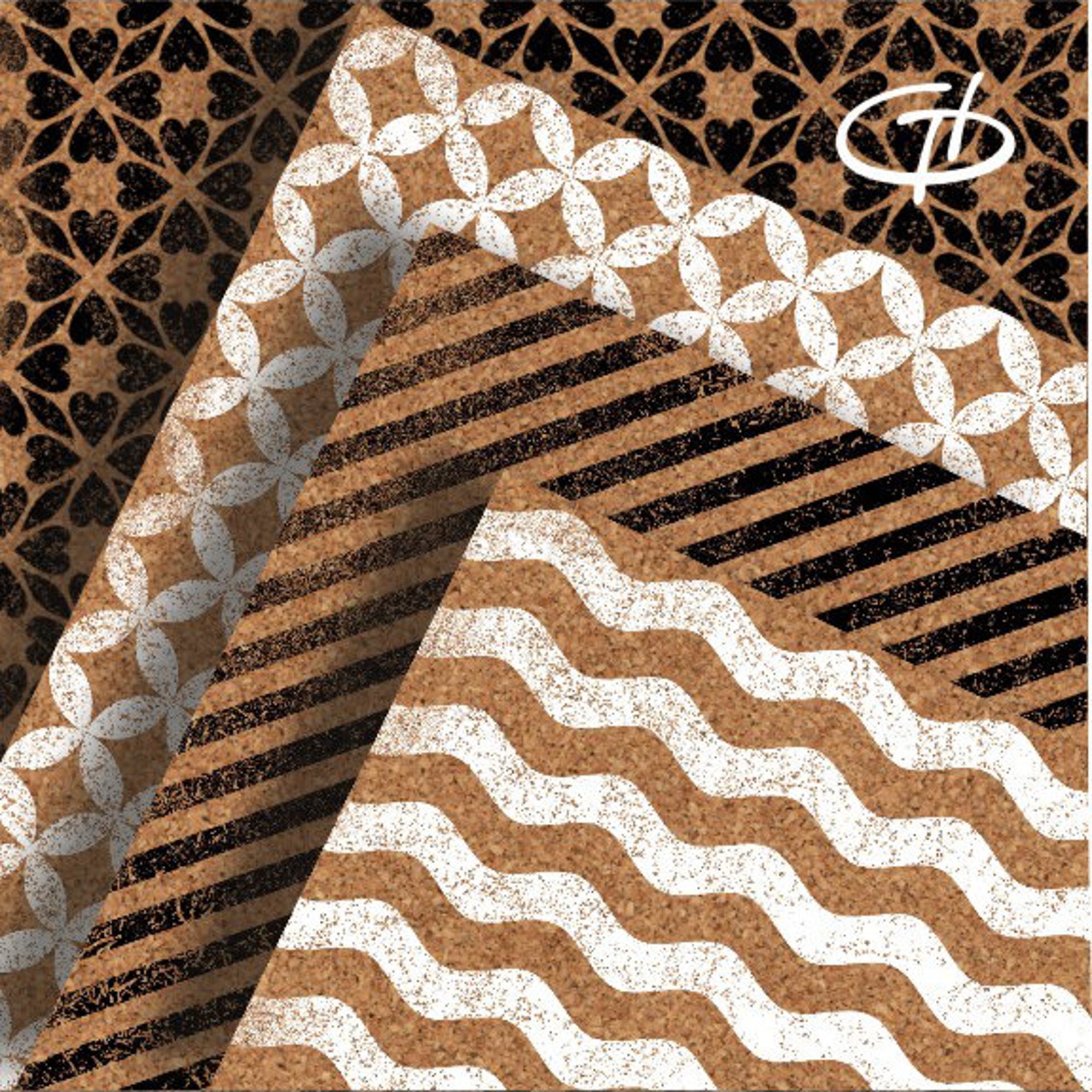 Papel digital de textura de corcho ligero: juego de papel imprimible de ...