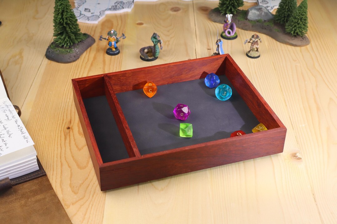 Handmade Padauk Wood Dice Tray: RPG Gaming - Etsy