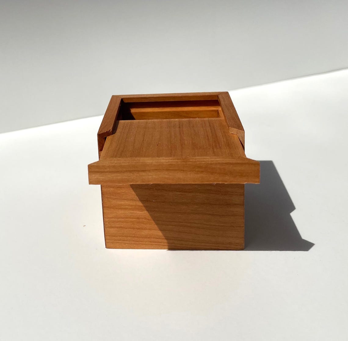 Handmade Wooden Dice Box: Sliding Top, Small Storage Crate - Etsy