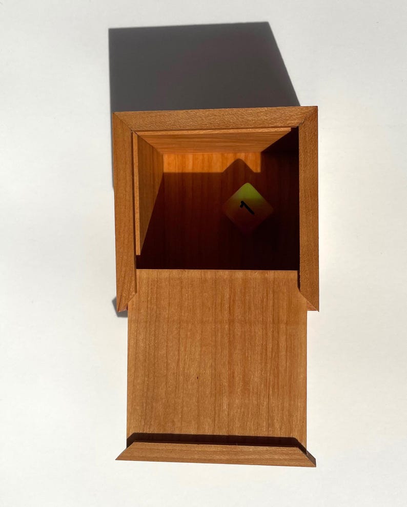 Handmade Wooden Dice Box: Sliding Top, Small Storage Crate - Etsy