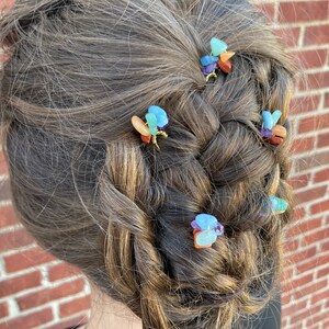 Rainbow Hair Pins, Boho Wedding, Minimalist Wedding, Colorful Hair Pins ...