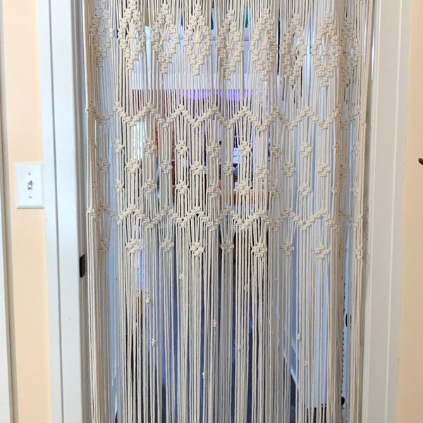 Macrame Door Curtain - Etsy