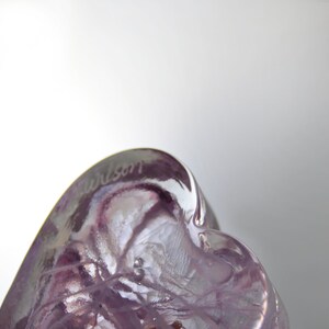 Gallerymichel V. Wilson Clear Cased Pink Swirled Heart Shaped ...