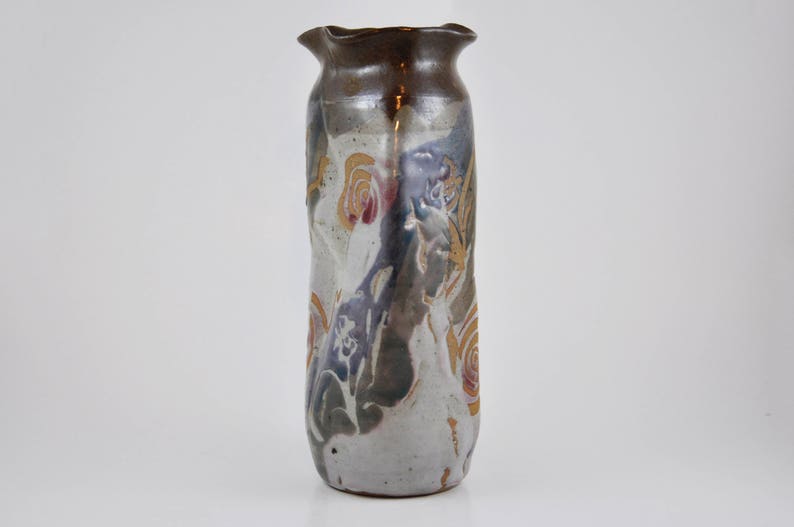 Gallerymichel Tom Ferguson Large Pinched Pottery Vase with | Etsy