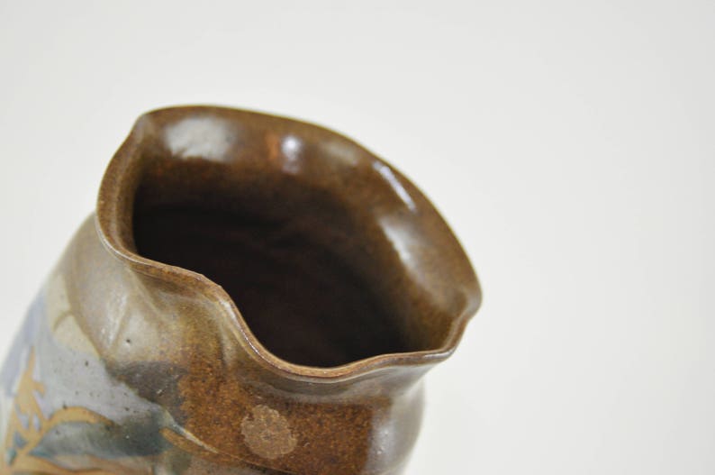 Gallerymichel Tom Ferguson Large Pinched Pottery Vase with | Etsy