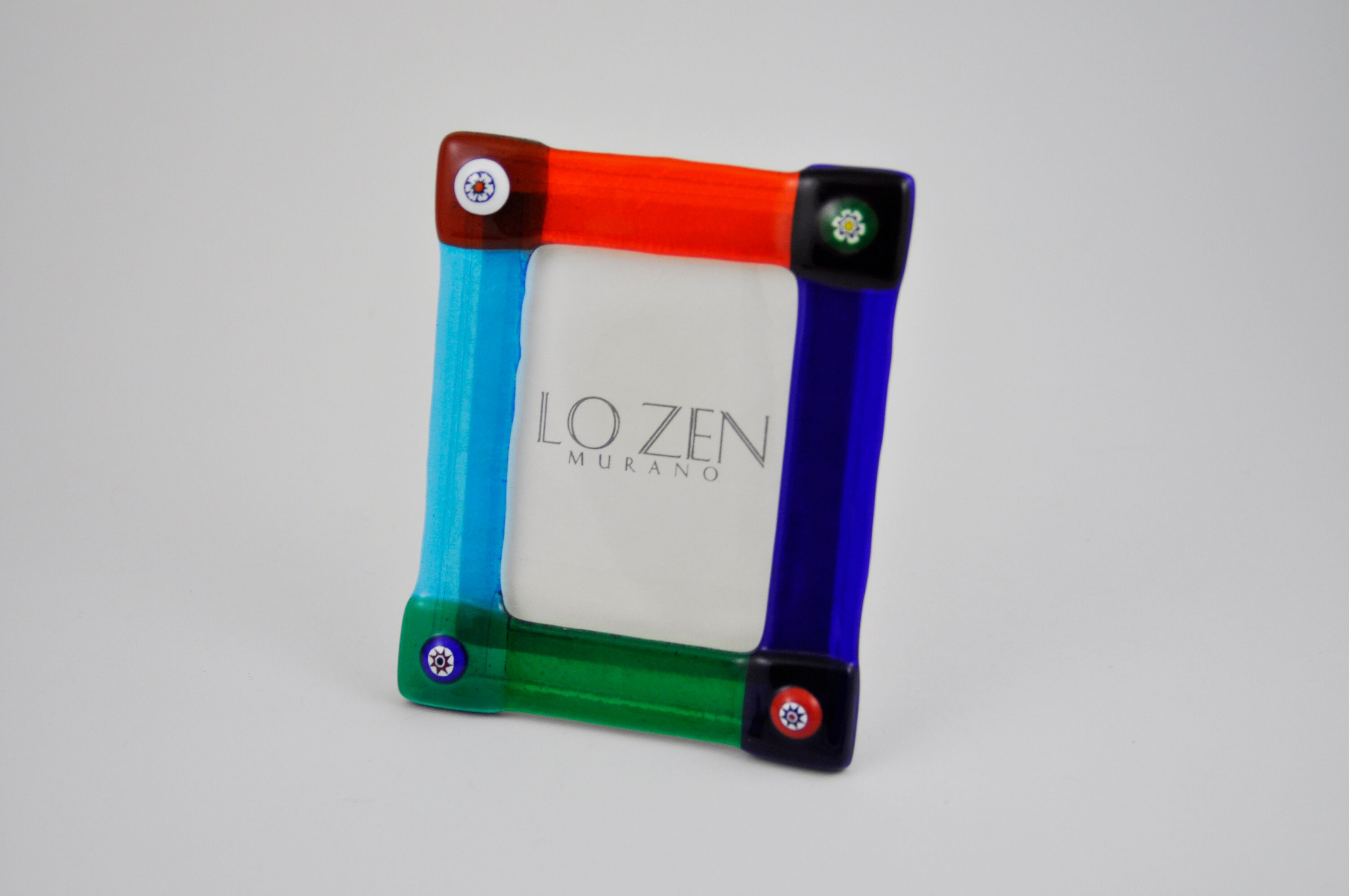 Gallerymichel Murano Fused Glass Picture Frame With Corner | Etsy