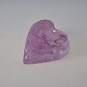 Gallerymichel V. Wilson Clear Cased Pink Swirled Heart Shaped ...