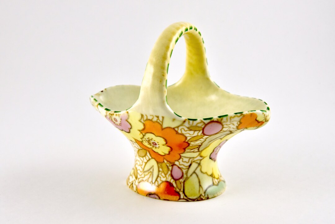 Gallerymichel Tuscan Decoro Pottery Vintage Yellow and Orange Flowered ...