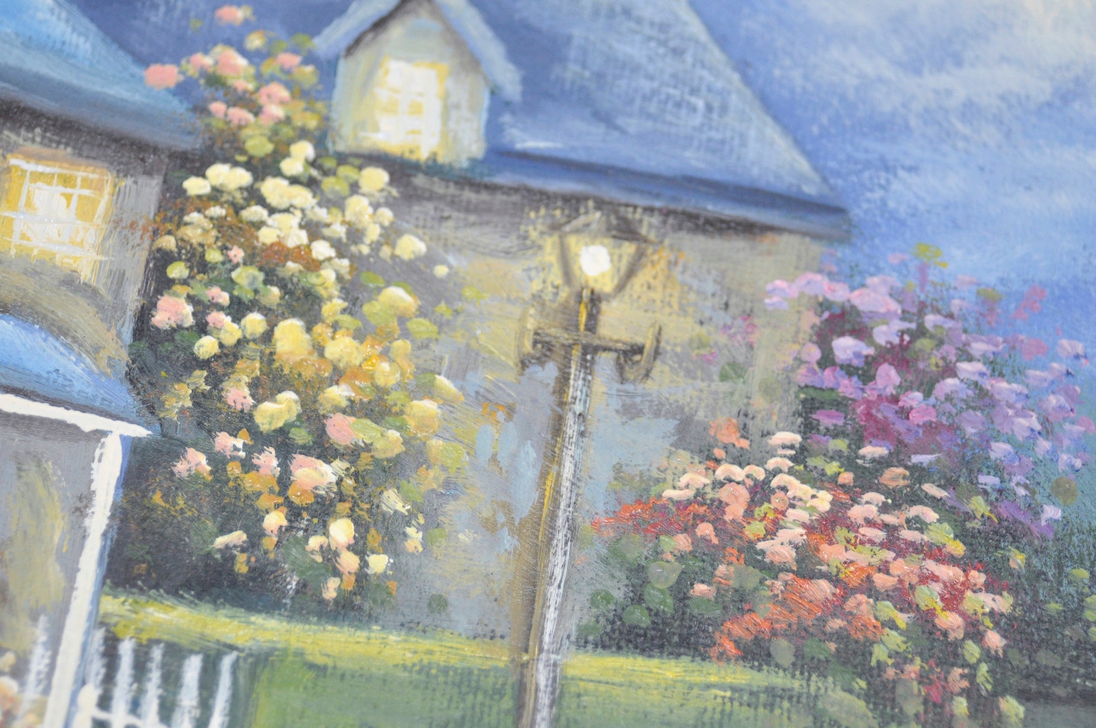 Gallerymichel Original C. Jaffey Framed Oil Painting of Two Cottages ...