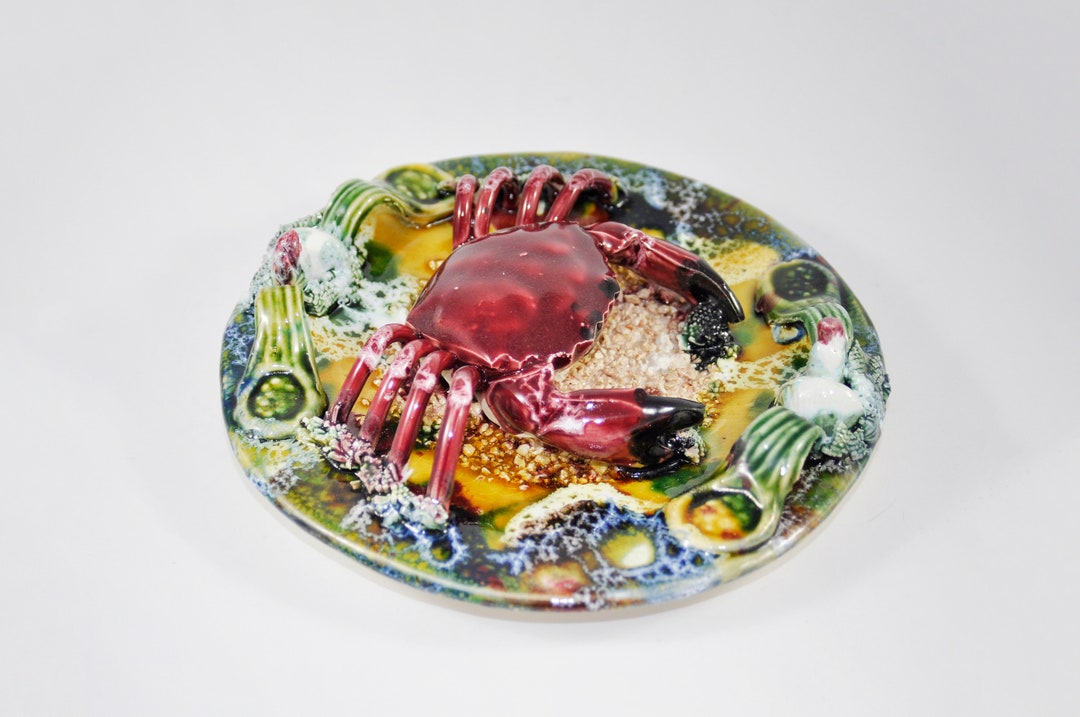 Gallerymichel Mid-century Palissy-inspired Hand-made Polychromatic ...