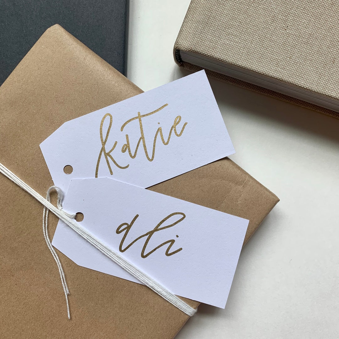 Custom Gift Tag / Gold - Etsy