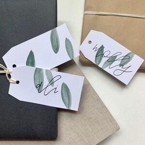 Greenery Custom Gift Tag - Etsy