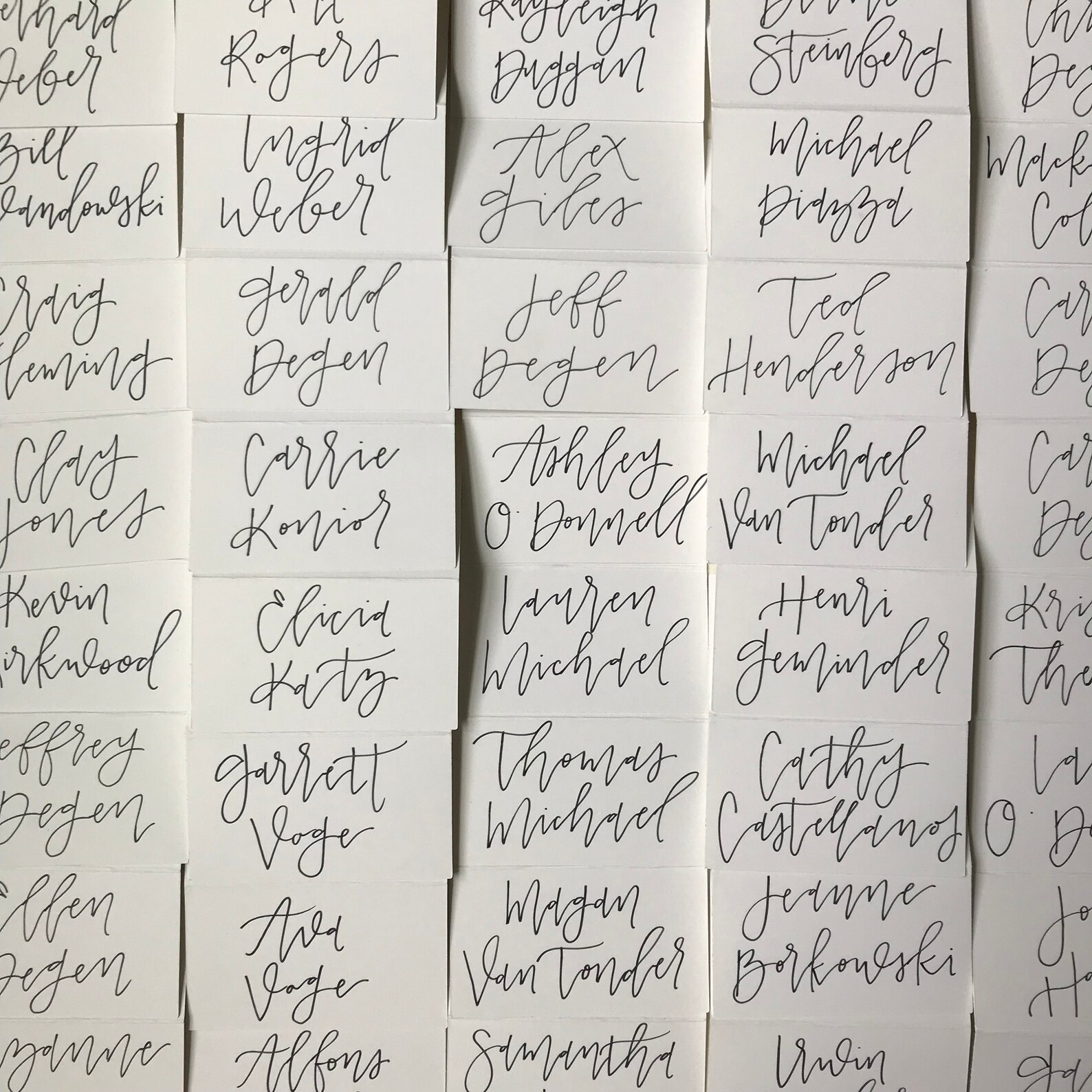 Hand Lettered Place Card | Etsy