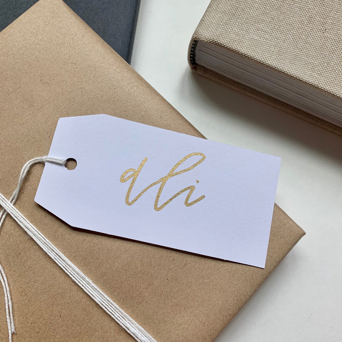 Custom Gift Tag / Gold | Etsy