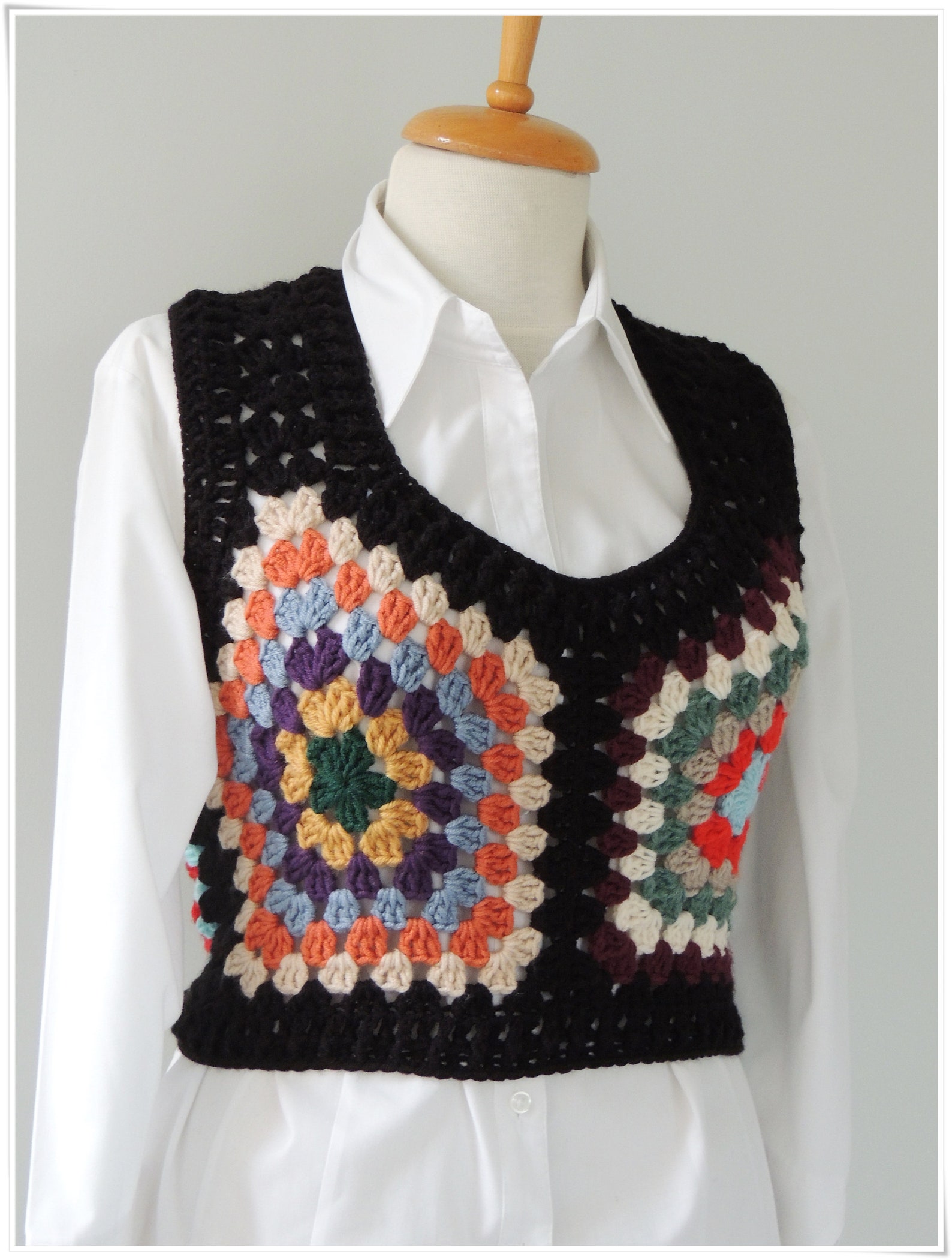 Sweater Vest Wool Sweater Crochet Sweater Crochet Vest for - Etsy