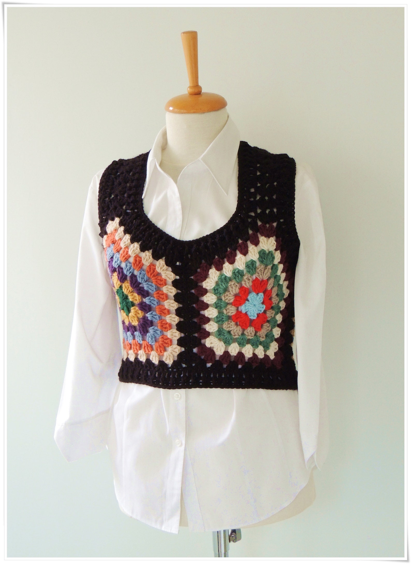 Sweater Vest Wool Sweater Crochet Sweater Crochet Vest for - Etsy