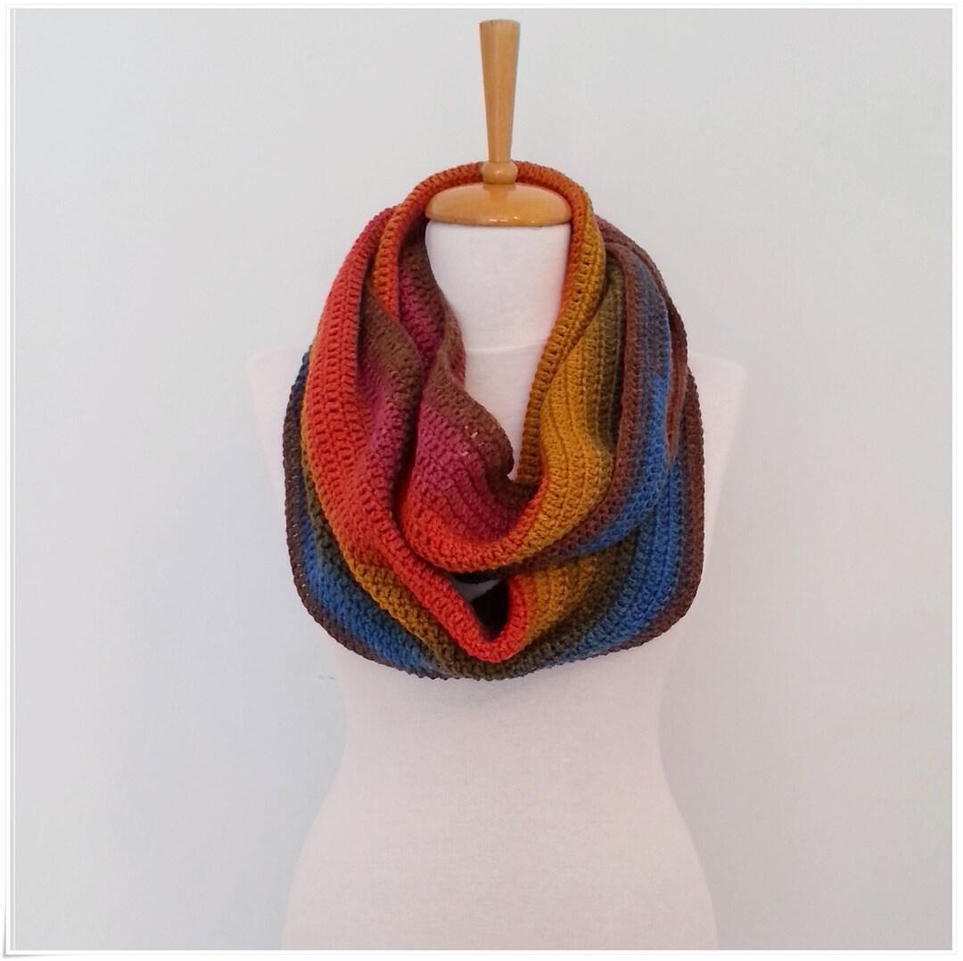 Crochet Neck Warmer, Wool Warm Infinity Scarf, Crochet Shawl, Mens ...