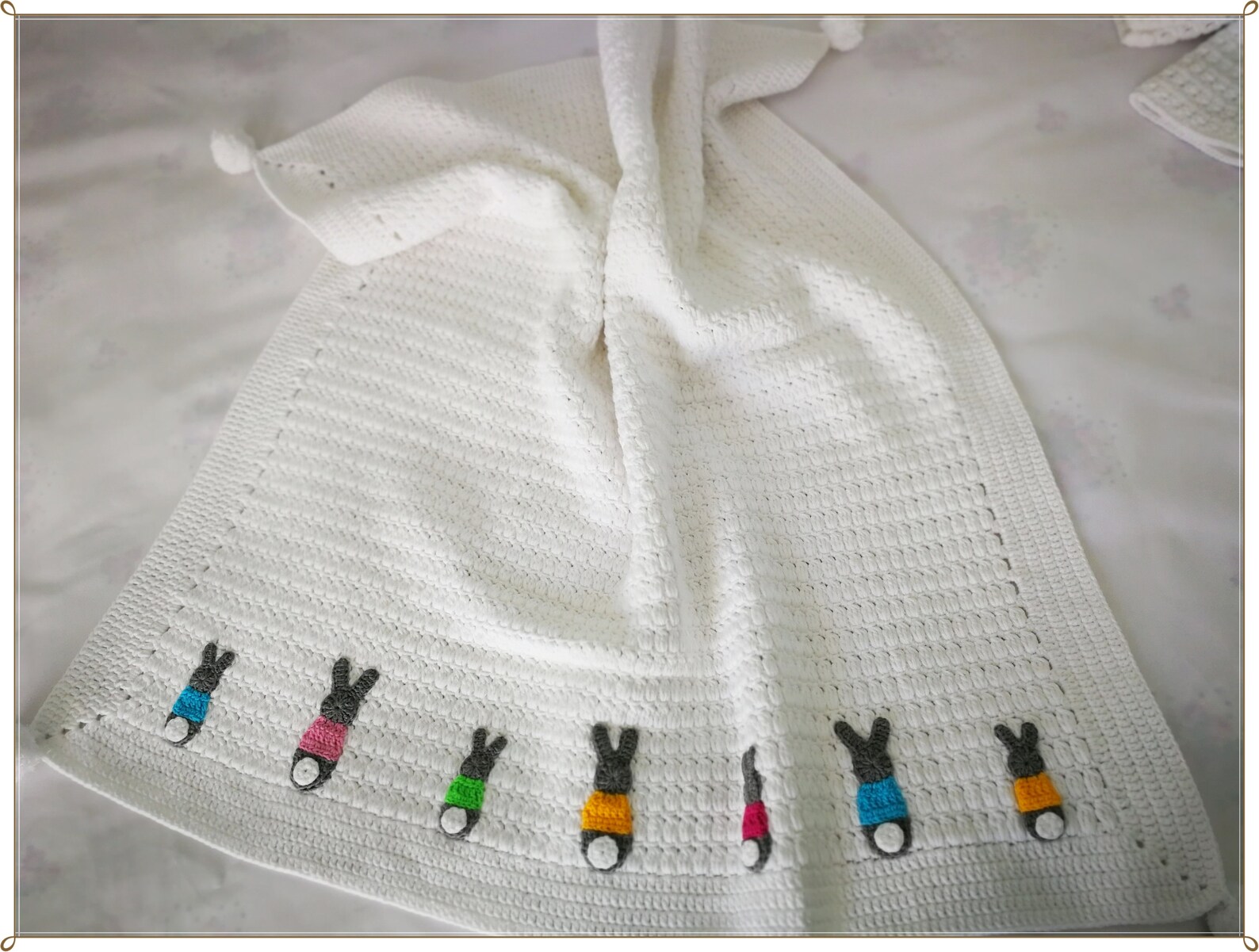 Crochet Baby Gift Set Bunny Baby Blanket Baby Afghan - Etsy