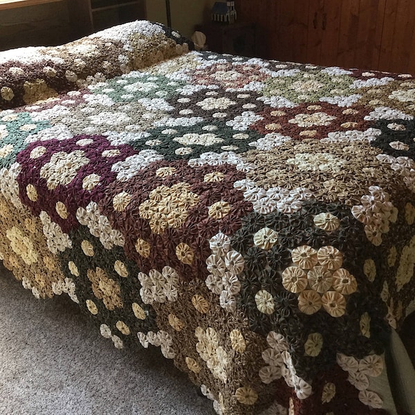 Yo Yo Quilt - Etsy