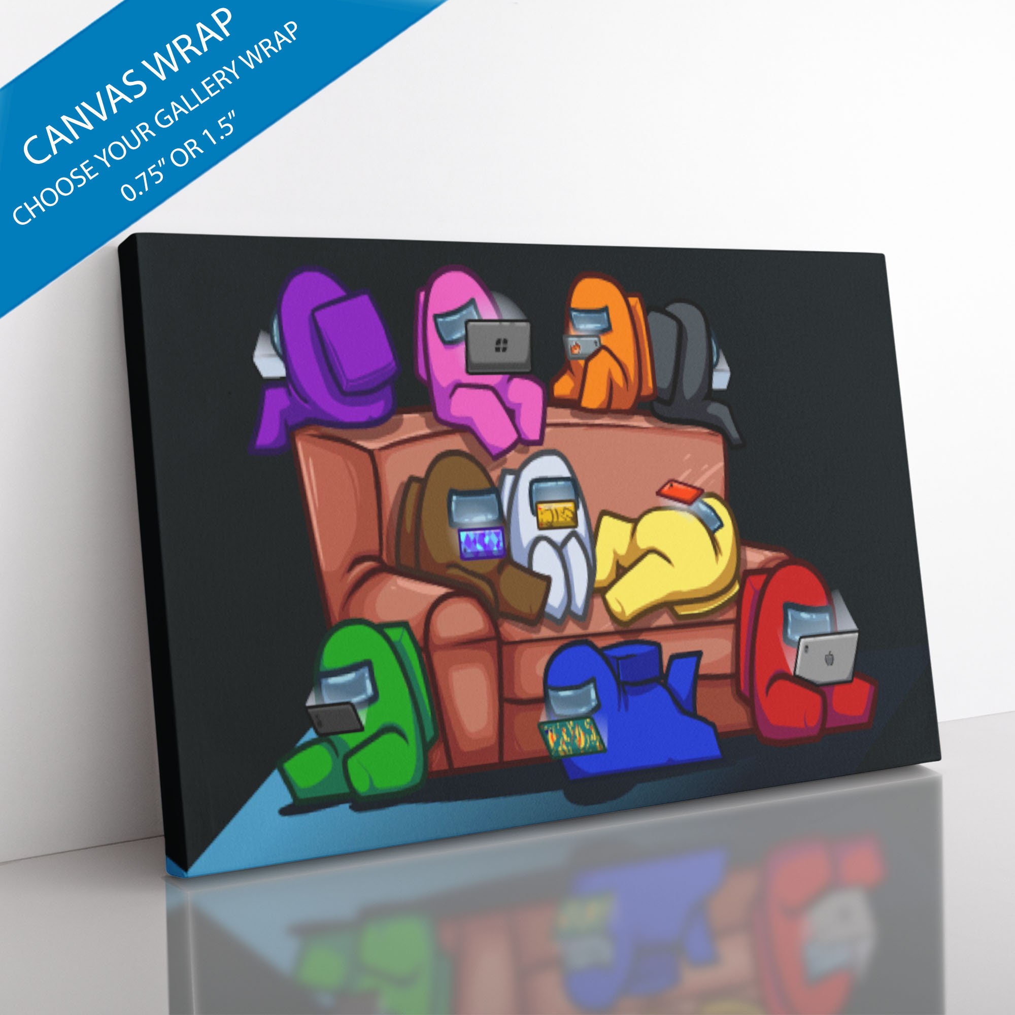 Among Us Wall Art Canvas Among Us Poster Art Canvas Kids | Etsy