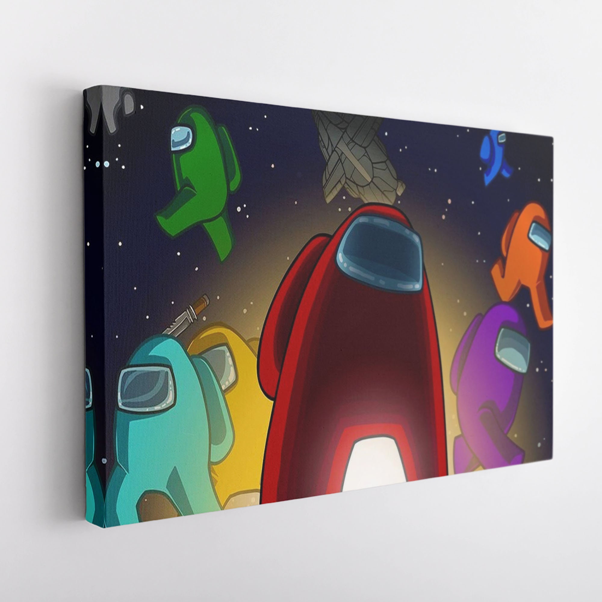 Among Us Wall Art Canvas Among Us Poster Art Canvas Kids | Etsy