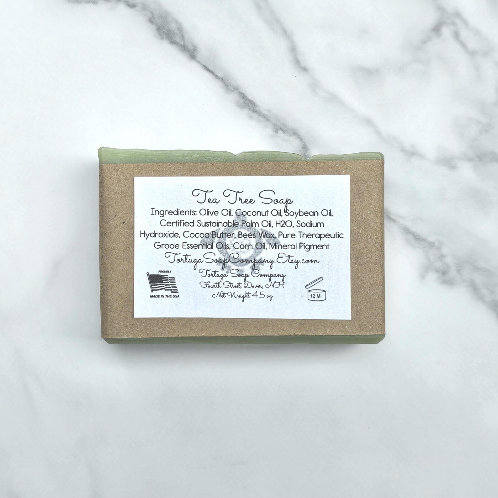 Green Tea Tree Soap, All Natural Essential Oil Handmade Bar Soap ...