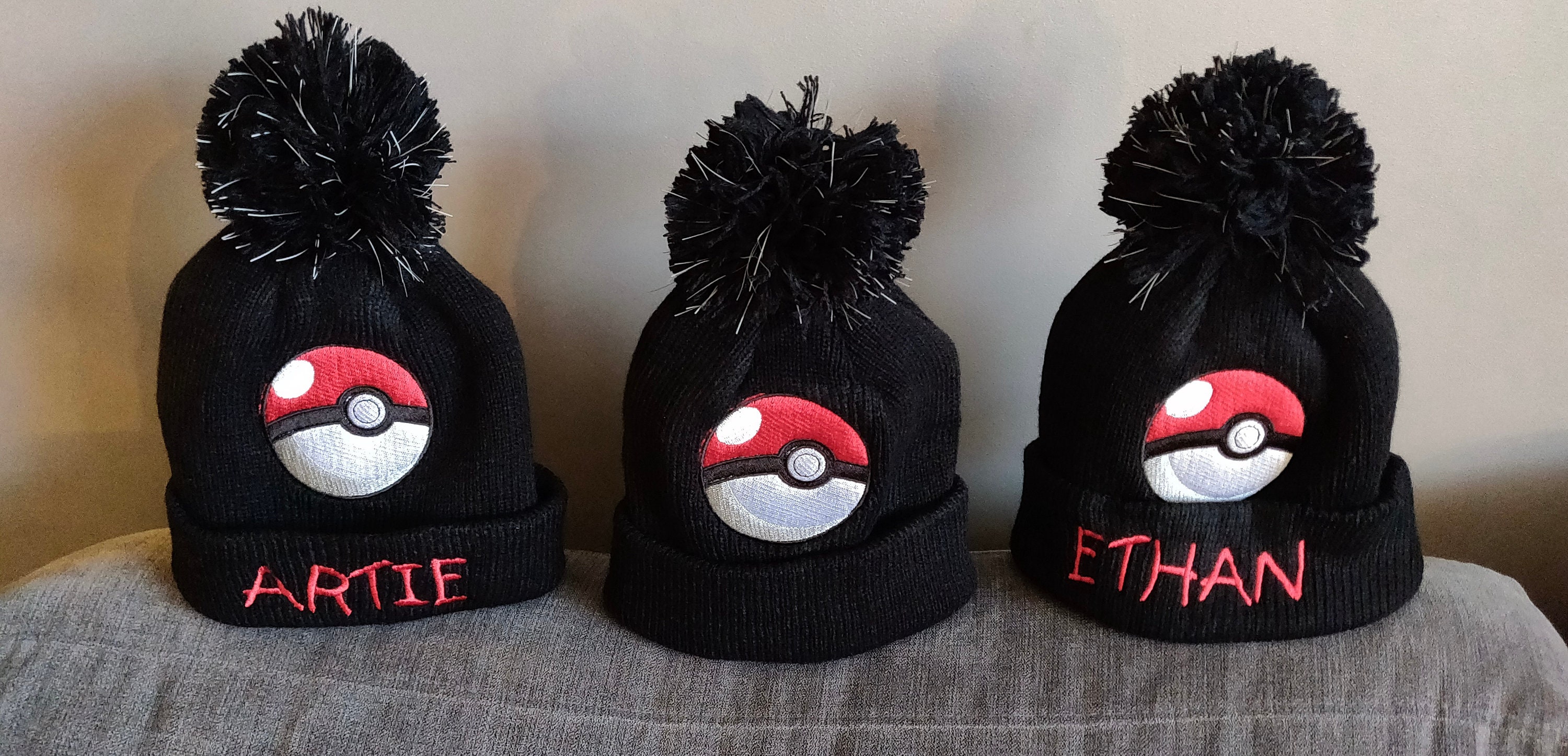 Pokemon Hat for Kids With Personalised Embroidery - Etsy UK