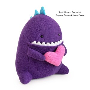 Love Monster (in 2 Sizes!) PDF Sewing Pattern and Tutorial —step-by ...