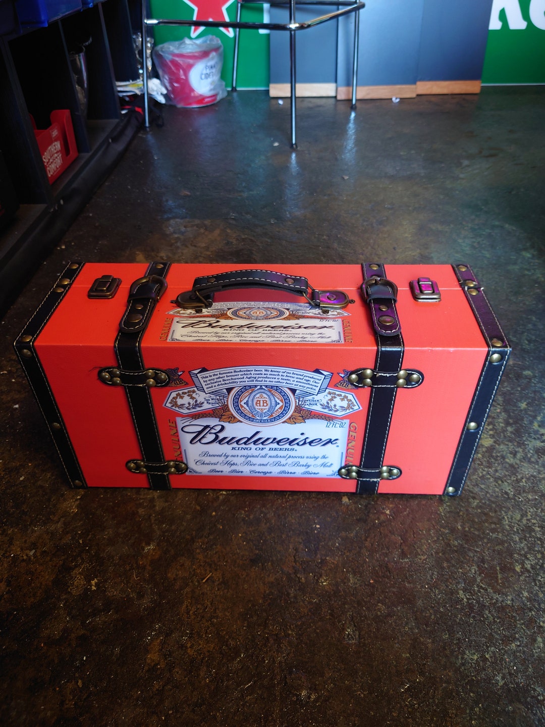 Budweiser Suitcase - Etsy