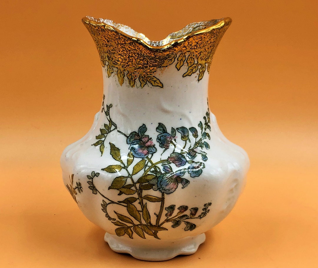 Antique Royal Doulton China Somerset Design Vase. C1891-1902. - FREE UK ...