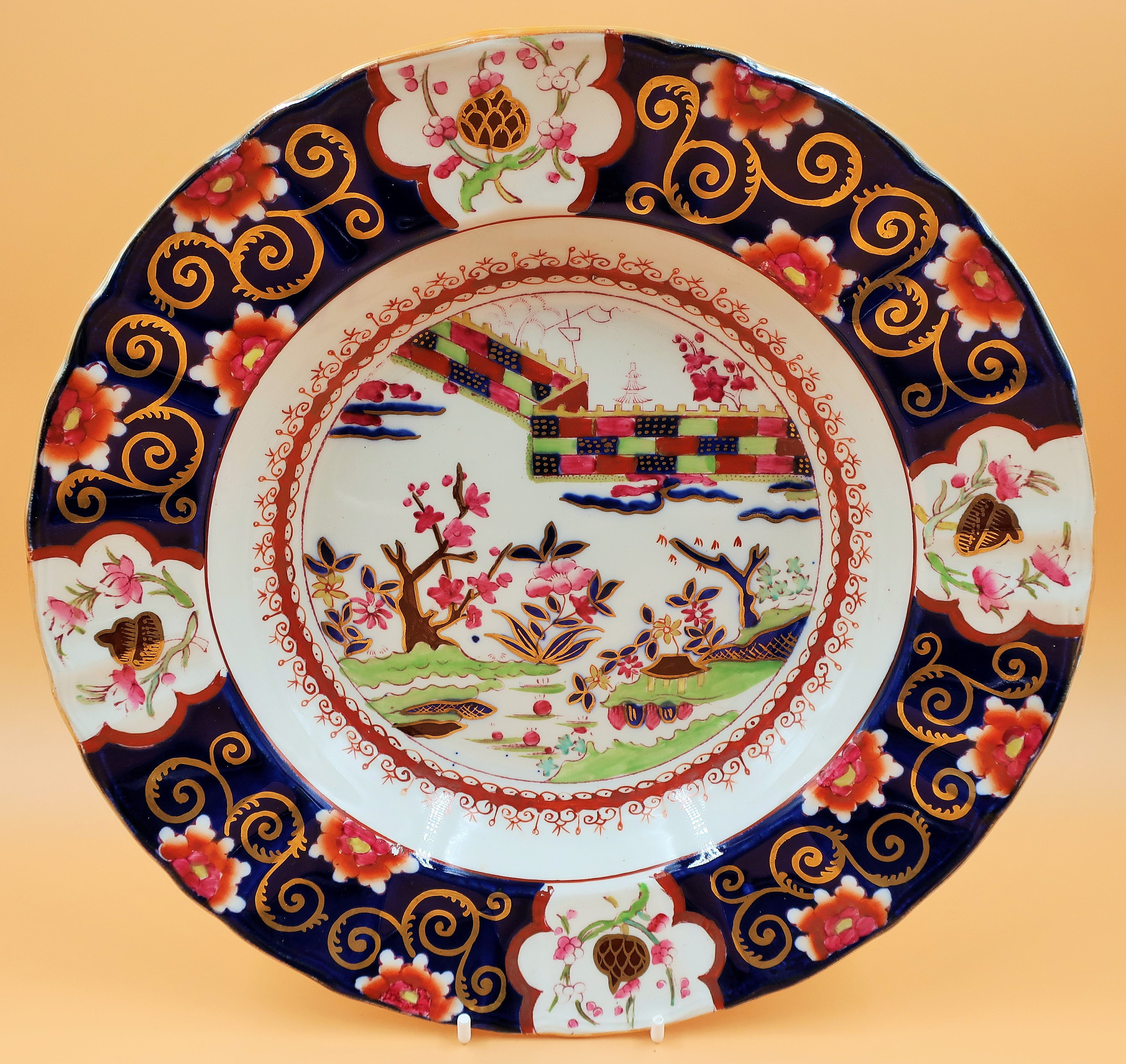 Antique Masons Ironstone China Chinese Wall great Wall of China Pattern ...