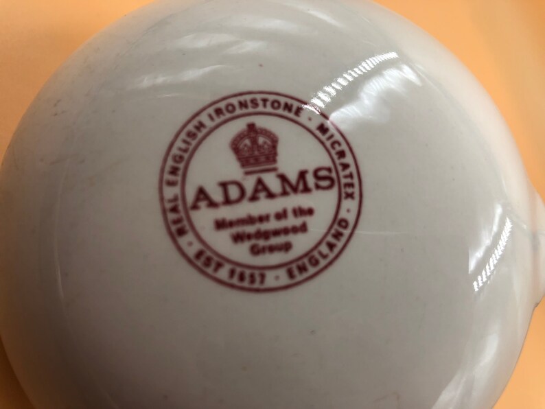 Large Vintage WM Adams & Sons Ironstone Du Barry Design Ladle. 13 ...