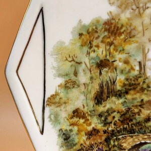 Art Deco Shelley China Heather Design Eared Cake / Sandwich Serving ...