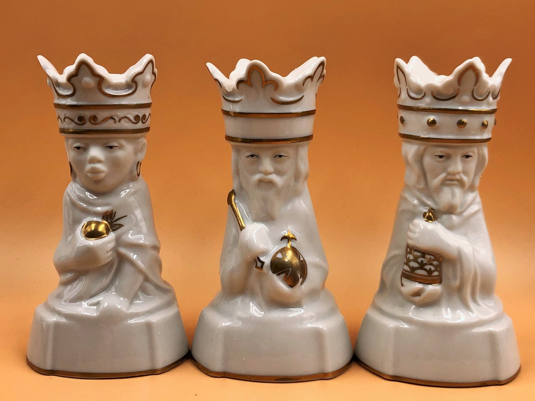 Rare Set of Royal Copenhagen Porcelain 3 Wise Men Candlesticks - Etsy