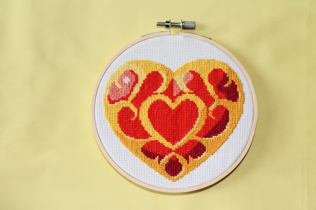 BOTW Heart Container Digital Cross Stitch Pattern - Etsy