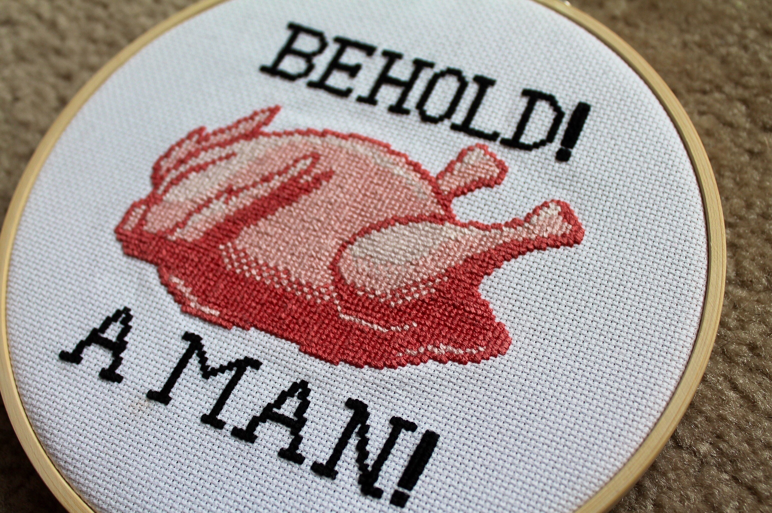 Behold A Man Philosophy Digital Cross Stitch Pattern - Etsy