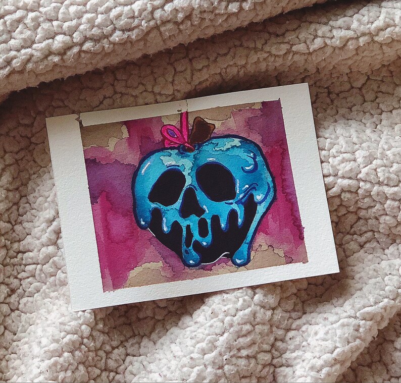 Poison Apple Watercolor Print - Etsy