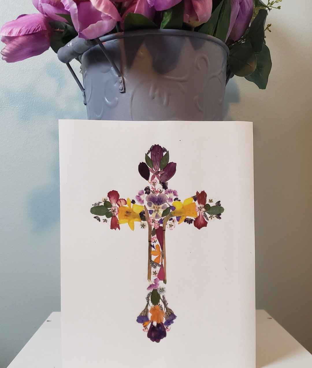 Easter Cross; Floral Art; Jesus Christ; Christ Cross; Flower Cross ...
