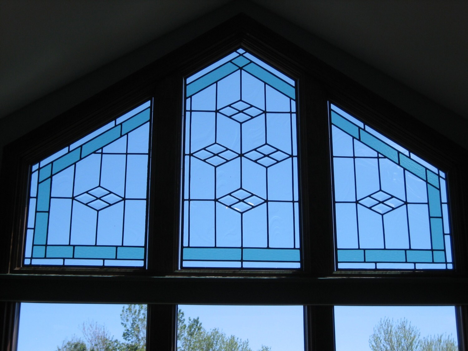 Example of Custom Stained Glass for Existing Windows. Contact Shop ...