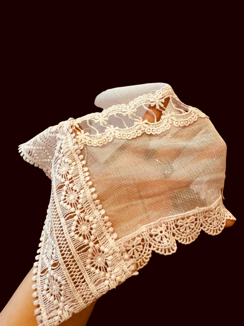 Simples Cotton Net Dress, Suit Embellished With Lace, Semi-formal Wear ...
