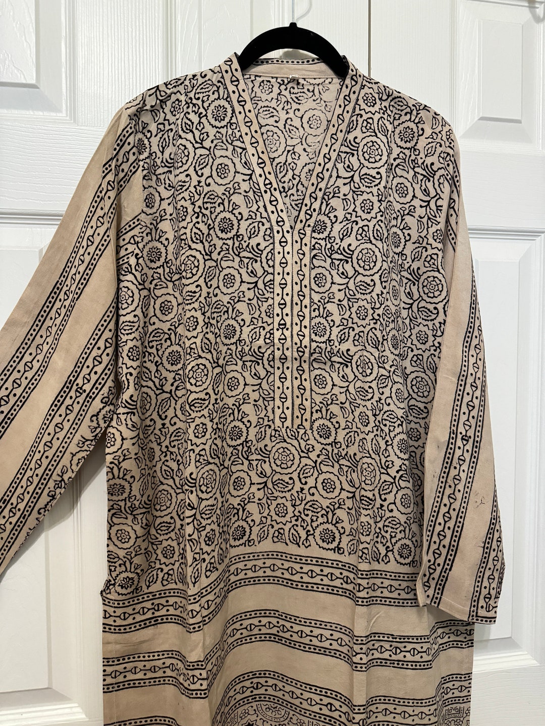 Simple's Indian Linen Traditional Authentic Handmade Ajrak Top, Womens ...