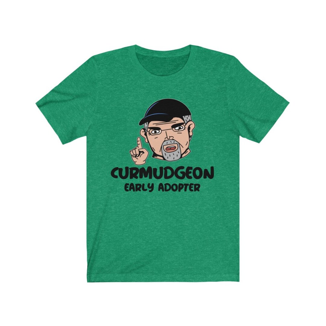 Curmudgeon Early Adopter Old Man Jersey Short Sleeve Tee - Etsy
