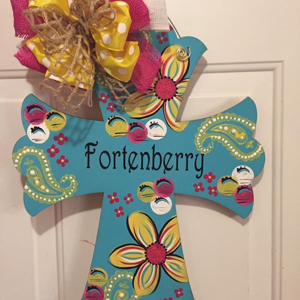 Cross Door Hanger - Etsy