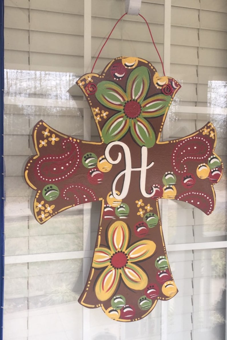 Cross Door Hangers Wooden - Etsy