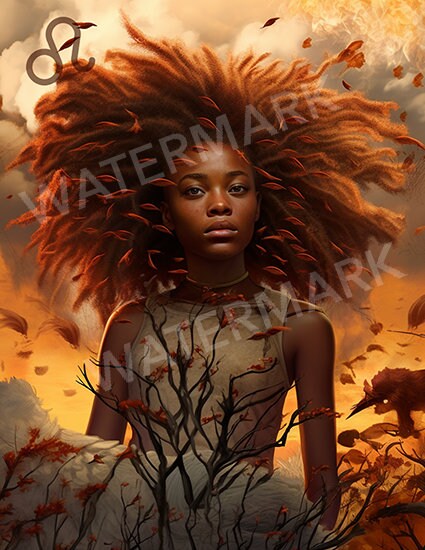 3 Fire Zodiac Signs | Ai-generated Art - Etsy