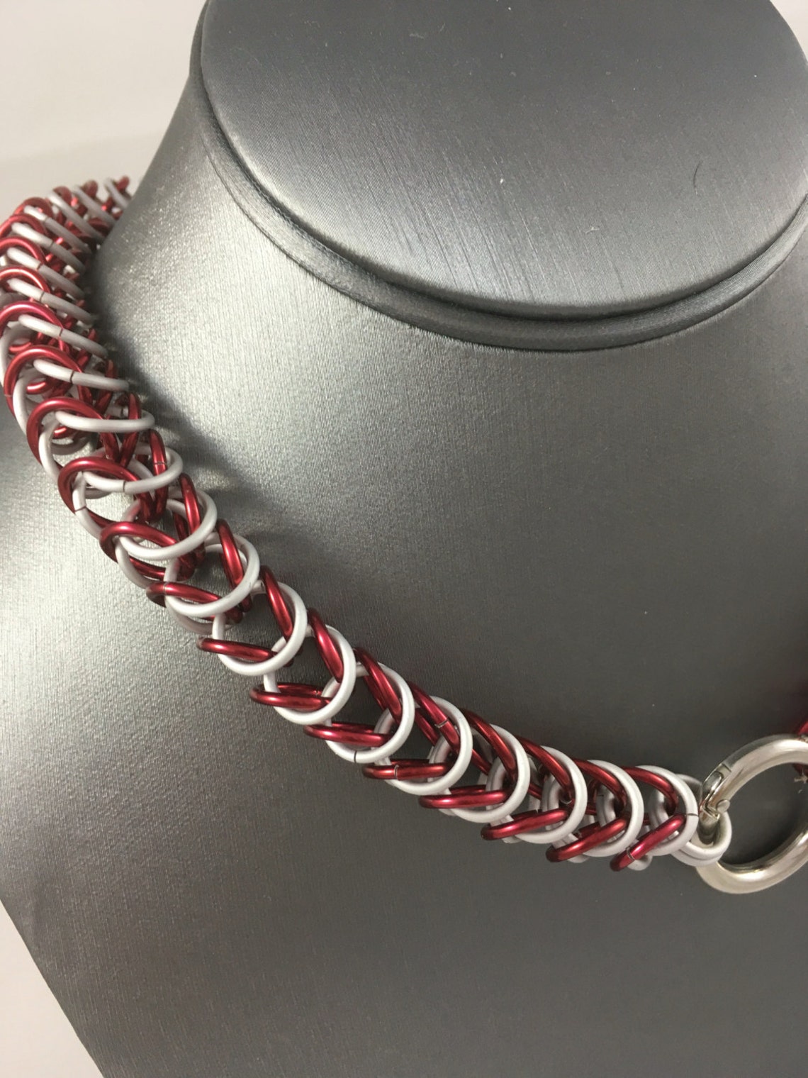 Aluminum Box Weave Chainmaille Collar - Etsy