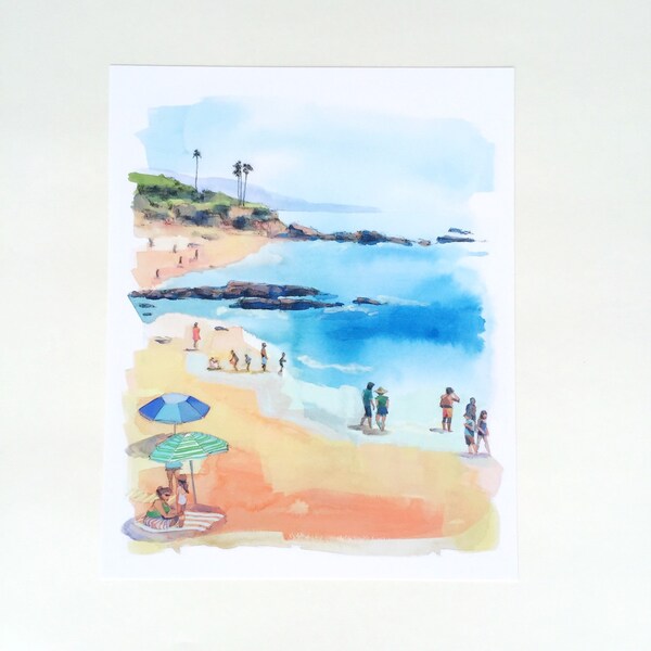 Beach Scene Painting - Etsy